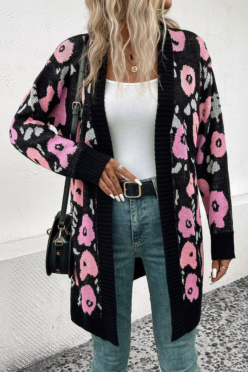 Perfee Open Front Longline Cardigan - MAD RUFFI
